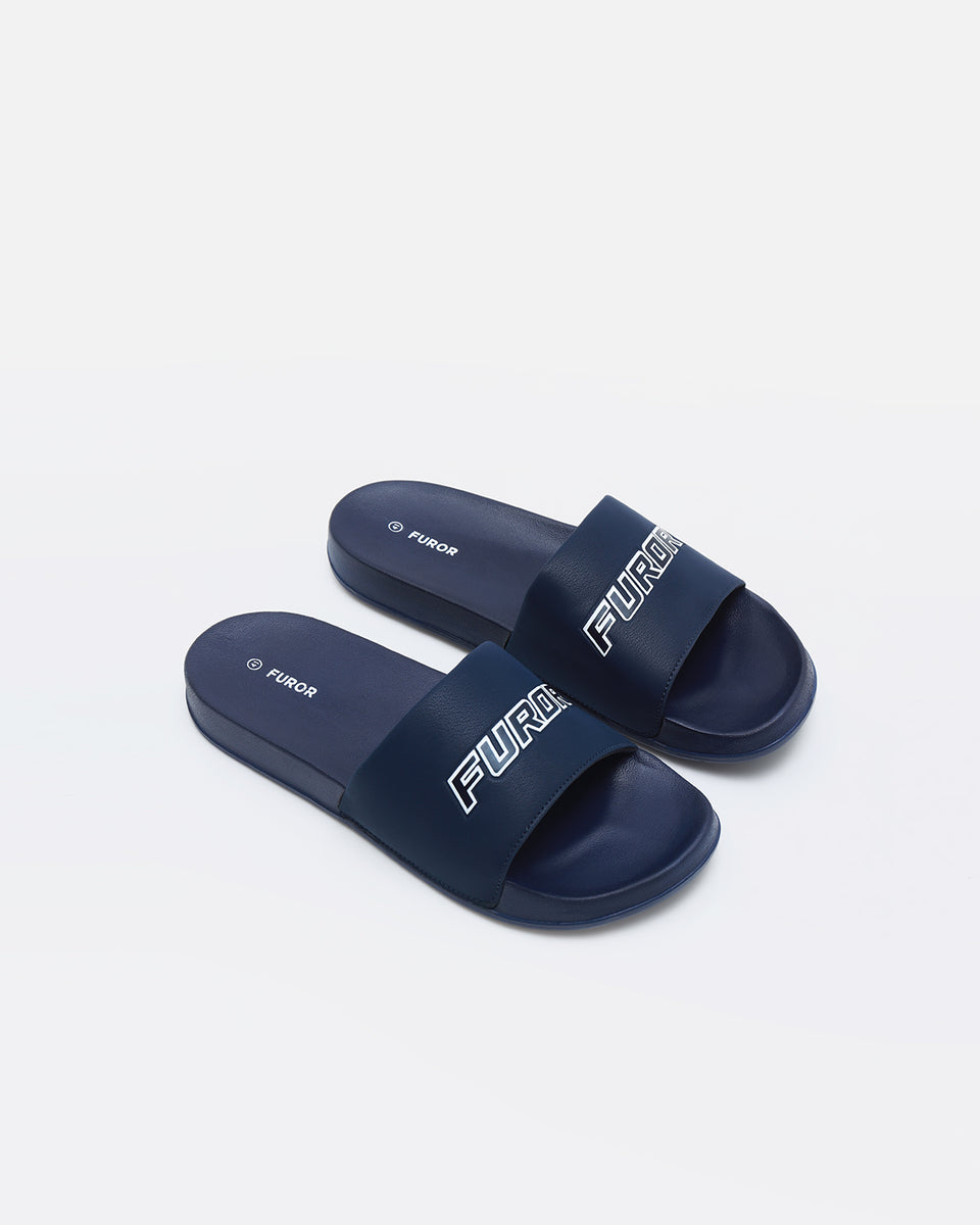 Buy FUROR Navy Blue Slides online - FAMSD24-006 – FURORJEANS