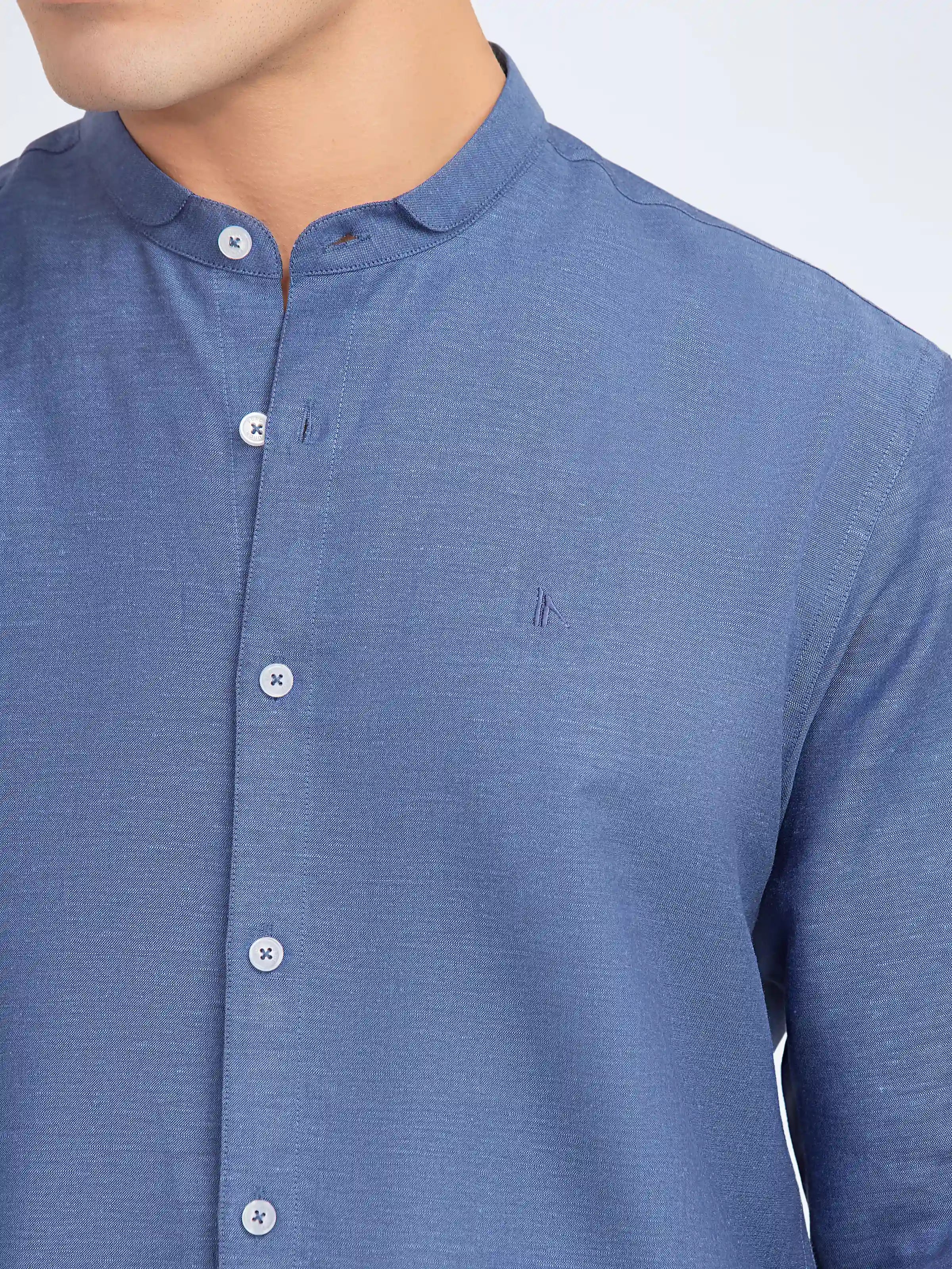 Buy FUROR Band Collar Shirt online - FMTS5-32189 – FURORJEANS