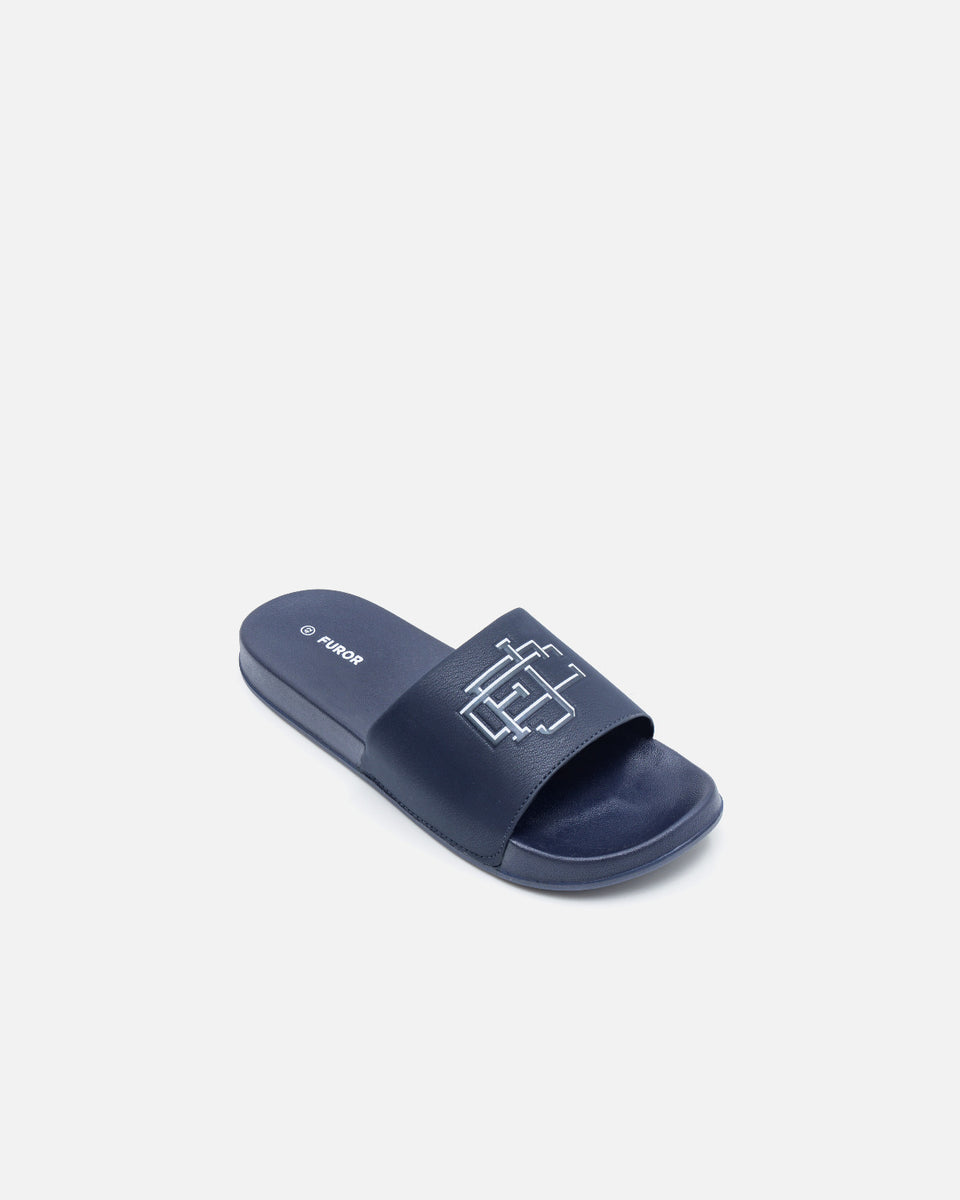 Buy FUROR Navy Blue Slides online - FAMSD24-004