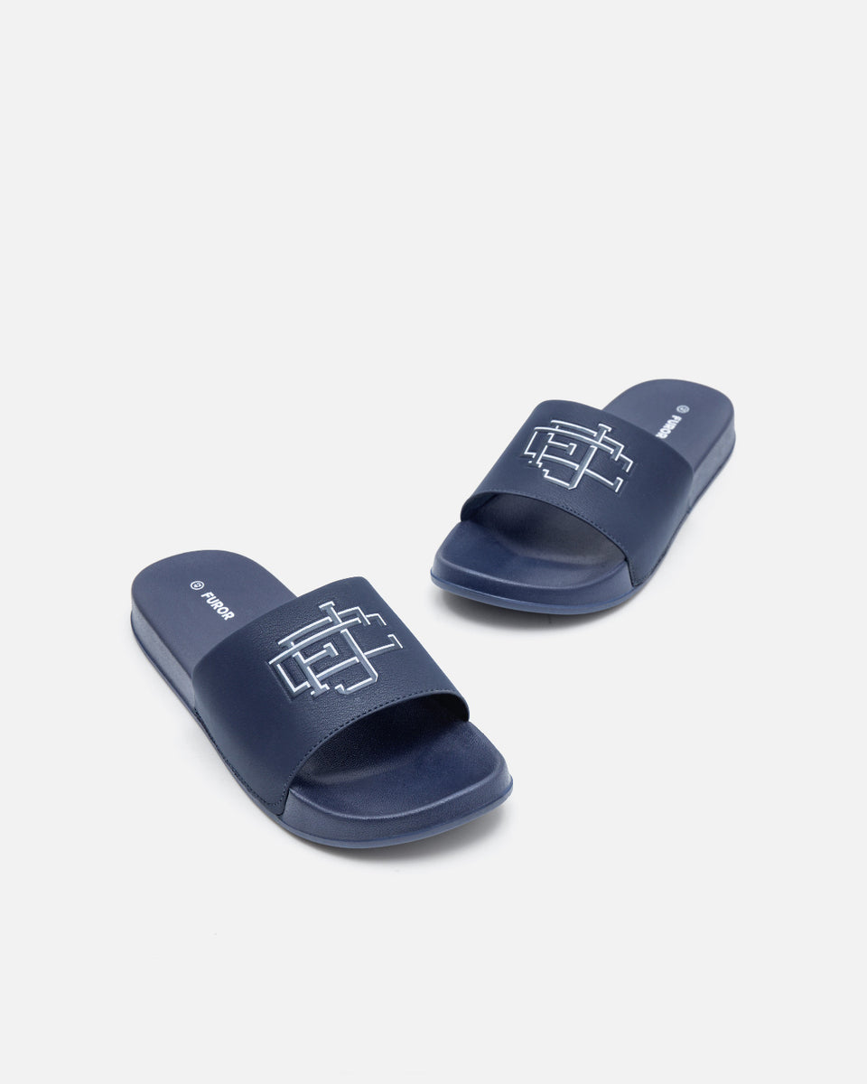 Buy FUROR Navy Blue Slides online - FAMSD24-004 – FURORJEANS