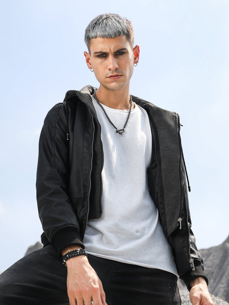 Buy FUROR Regular Fit Leather Jacket online - FMTJ18-39052 – Furor